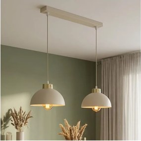 Brilagi - Lustr na lanku MOON 2xE27/60W/230V béžová/zlatá