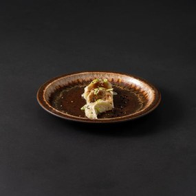 Hnědý talíř z kameniny ø 26 cm Poterie – Casafina