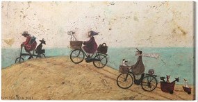Obraz na plátně Sam Toft - Electric Bike Ride, (60 x 30 cm)