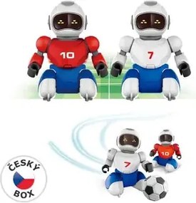 MaDe 00925 - Zigybot Robofotbal na dálkové ovládní, 2 ks + 2 branky, 3