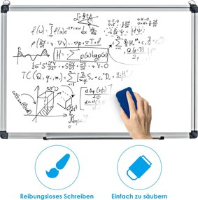 Costway Magnetická tabule na psaní nástěnná tabule s hliníkovým rámem