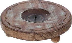 Svíčka podstavec Rustic Flame 15 cm