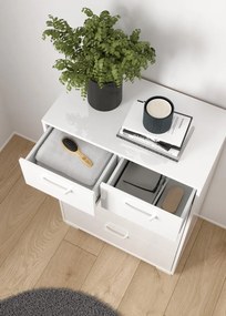 FALCO Komoda Selina 704 bílý lesk