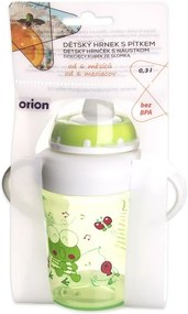 Orion Dětský hrnek s pítkem ANIMAL 300 ml, zelená