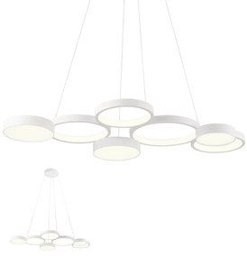 Redo 01-2545 závěsné LED stmívatelné svítidlo Cronos pískově bílá, 65W, 3000K, 103cm