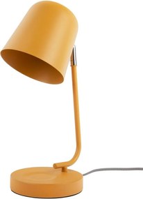 Okrově žlutá kovová stolní lampa (výška 38,5 cm) Encantar – Leitmotiv