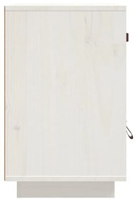 Noční stolky 2 ks bílé 40 x 34 x 55 cm masivní borové dřevo - Default Title