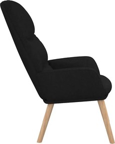 Relaxační křeslo černé textil 340996