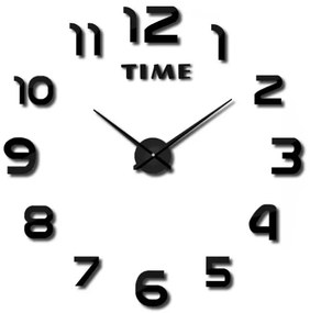 ViaDomo Via Domo - DIY nástěnné hodiny Europeo - černá - 130 cm