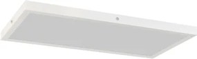 HOMCOM Sada 2 tenkých a minimalistických LED stropních svítidel s nastavitelnou barvou, z oceli a plastu, 60x30x3,7 cm, bílé