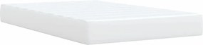 Box spring postel s matrací bílá 120x200 cm umělá kůže 3285206