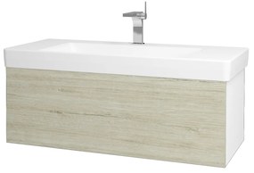 Dřevojas Koupelnová skříň VARIANTE SZZ 105 Varianta: N01 Bílá lesk / D02 Bříza