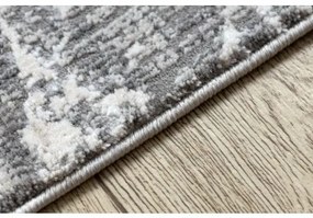 Moderní koberec REBEC střapce 51186B Mramor dvě úrovně rouna krém velikost 120x170 cm | krásné koberce cz
