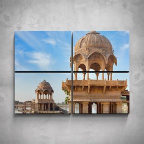 4-dílný obraz - Indická architektura - PopyDesign
