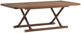OnaDnes -20% Audo CPH Hnědý ořechový konferenční stolek AUDO JÄGER 130 x 65 cm