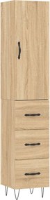 Skříň highboard dub sonoma 34,5 x 34 x 180 cm kompozitní dřevo 3198884
