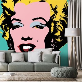 Tapeta ikonická Marilyn Monroe v pop art designu - 150x100