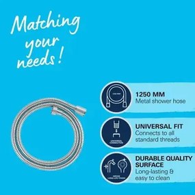 Grohe Hadice - Sprchová hadice VitalioFlex Metal Long-Life 1.25 m chro