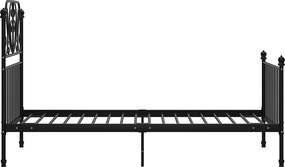 Rám postele černý kov 90 x 200 cm 324841