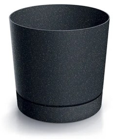 PROSPERPLAST Květináč - TUBO P Eco Wood Průměr: 33,8 cm, Barva: kávová