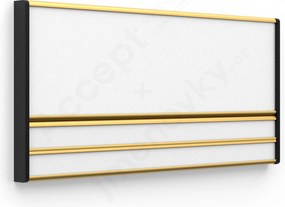 ACCEPT Dveřní tabulka ACS 187 x 93 mm - zlatá tabulka