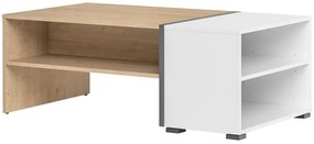 Casarredo - Komfort nábytek Konferenční stolek DONORI 41, ořech americký/bílá/grafit
