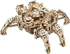 Ugears 3D dřevěné mechanické puzzle Šestinohý průzkumník (hexapod) / o