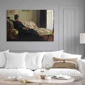 Reprodukce obrazu Meditation, or Madame Monet on the Sofa