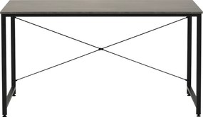 Psací stůl, beton/černá, 150x60 cm, MELLORA