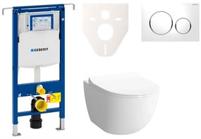 Cenově zvýhodněný závěsný WC set Geberit do lehkých stěn / předstěnová montáž+ WC VitrA VitrA Shift SIKOGES4N4