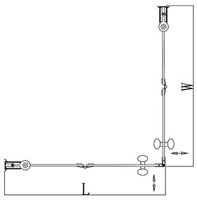 BPS-koupelny Čtvercový sprchový kout HYD-SK1290B 90x90 chrom/transparent + vanička HYD-OSV-SXL02B černá