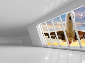 Malvis ® 3D obraz na stěnu Letadlo Velikost: 90x60 cm