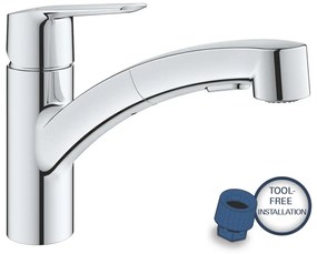 Grohe QuickFix Start - Dřezová baterie s výsuvnou sprškou, chrom 30531001