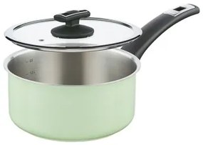 KOLIMAX - české nerezové nádobí Rendlík s rukojetí, s poklicí KOLIMAX COMFORT GREEN 18 cm, 2,0 l