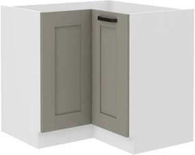 Kuchyňská skříňka LUNA 90x90 DN 2F BB korpus: bílá, barva dvířek: světle šedá CLAY