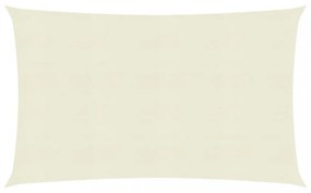 Stínící plachta obdélníková HDPE 2,5 x 3 m Dekorhome Krémová