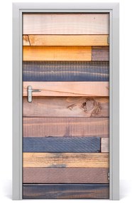 Fototapeta na dveře dřevěná stěna 85x205 cm