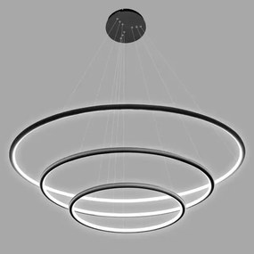 LED závěsné světlo Ring No.3 Φ80 cm black 4000K