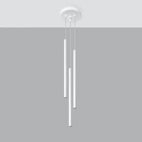 Sollux Lighting Závěsná lampa PASTELO 3P bílá