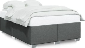 Rám postele bez matrace tmavě šedý 160 x 200 cm textil 3284486
