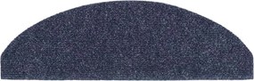 Schodové rohože samolepicí 15 ks 65 x 21 x 4 cm modré, půlkulaté, velké 132701