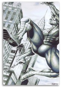 Gario Obraz na plátně Spider-Man na budovách - Saqman Rozměry: 40 x 60 cm