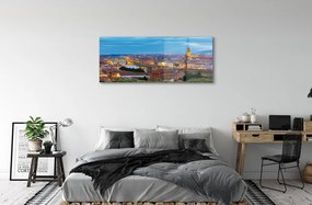 akrylový obraz Itálie Sunset panorama 120x60 cm