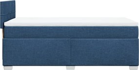 Box spring postel s matrací modrá 90x190 cm textil 3285749