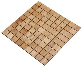 DUB mozaika 2D - dřevěný obklad do koupelny a kuchyně 30 x 30 mm