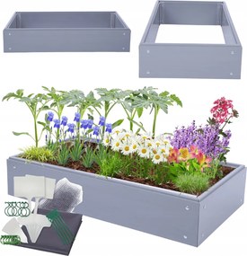 Plastový box na zeleninu, záhon zeleninová zahrada 20x120x45 zeleninová zahrada Pvc