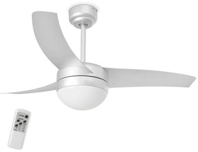 Stropní ventilátor Easy s osvětlením, šedá