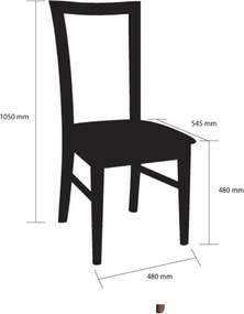 Jídelní židle LAURA, bělený dub Látka: SH21 (Zdarma)