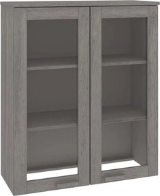 Nástavec na komodu HAMAR světle šedý 85 x 35 x 100 cm borovice 340507