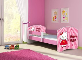 Dětská postel - Kitty 2 180x80 cm růžová